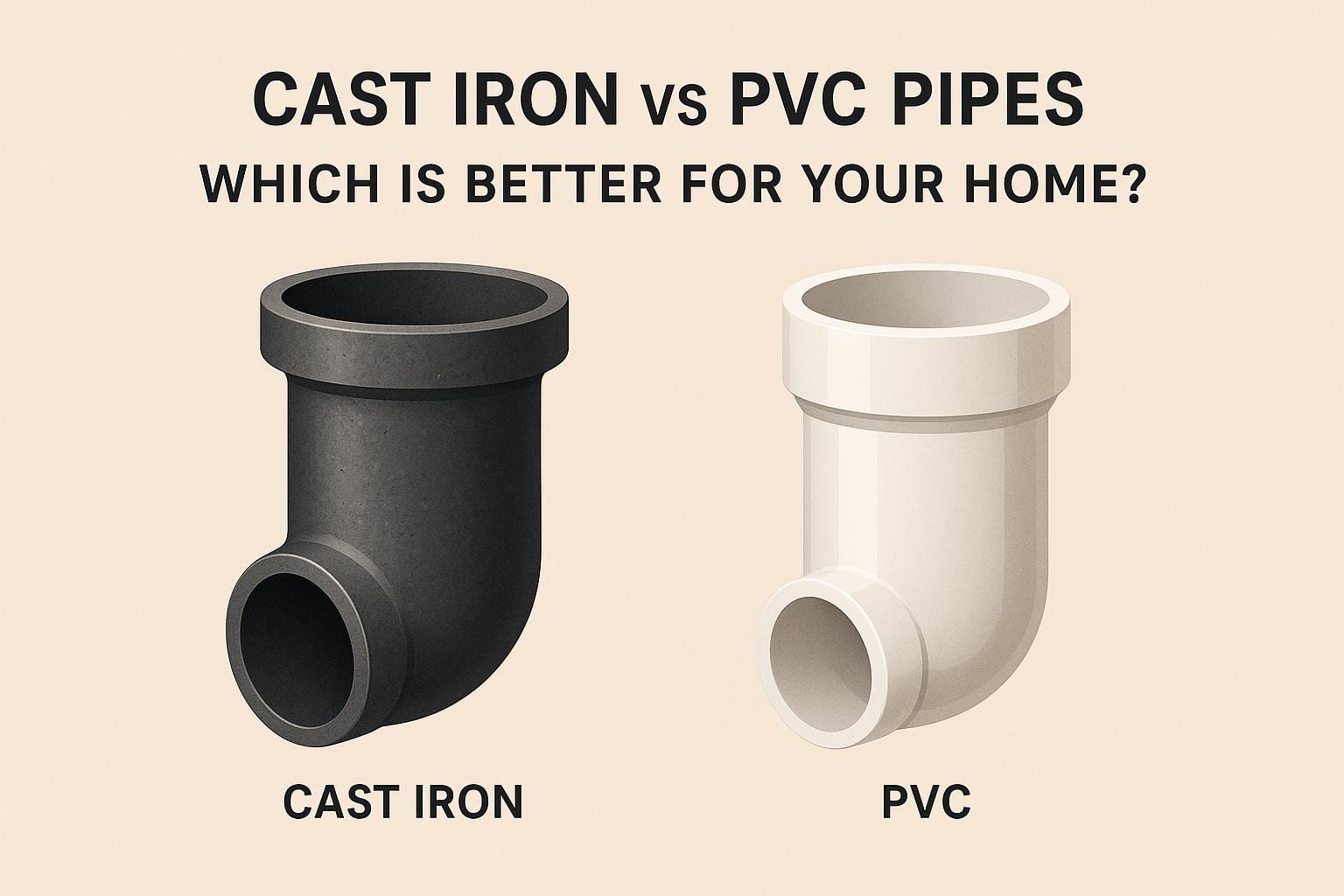 Cast Iron vs PVC Pipes: Which is Better?